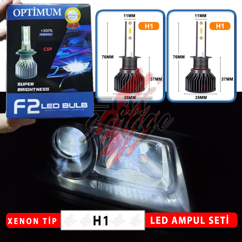 Optimum F2 Mini Serisi H1 CSP Led Ampul Seti Fiyat ve Modelleri | Oto Aksesuar Tuning Araba ...